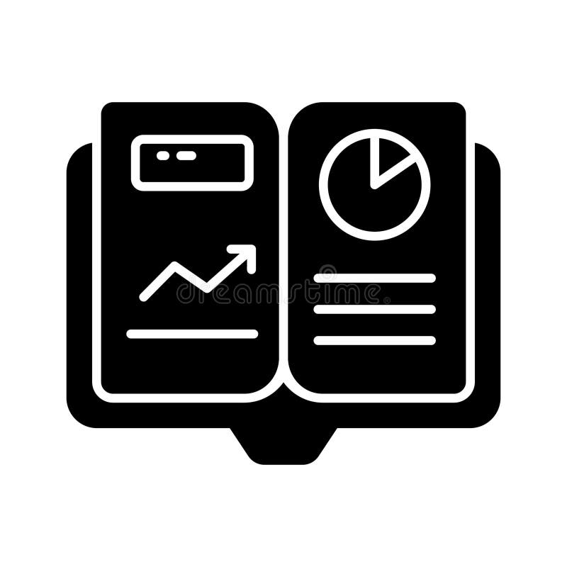 Data Chart on Book Showing Tax Book Concept Vector Design in Trendy ...