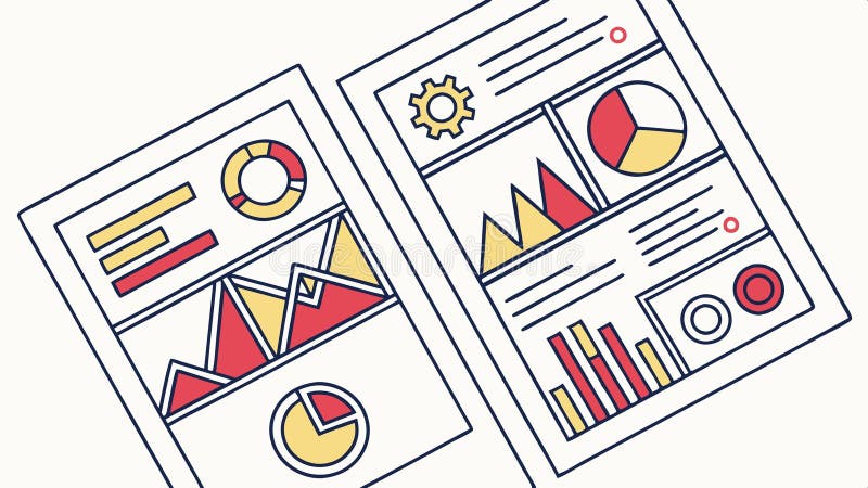 Data Chart with Graphs, Business Analytics, Data Visualization, Stats Generative AI Stock Vector ...