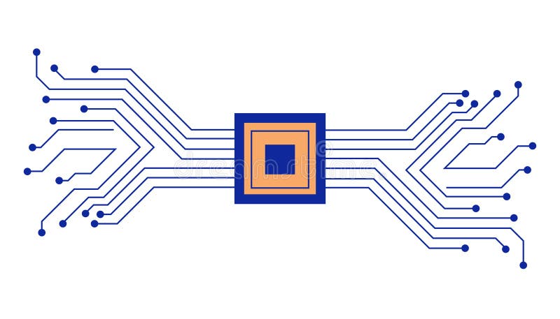 Data Chip, Cloud Storage, Technology Solutions Stock Vector ...