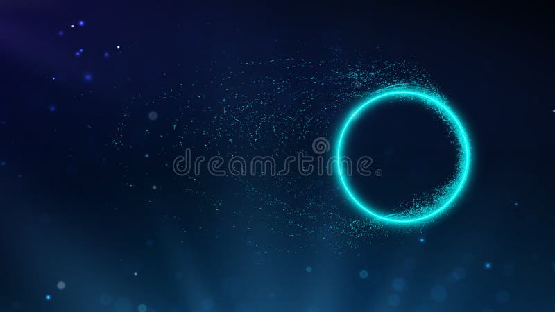 Data Circle Digital Technology Background. Internet Network Abstract ...