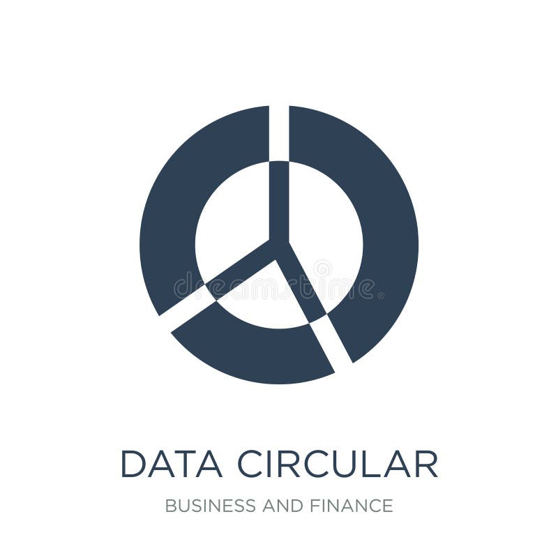Data Circular Chart Icon in Trendy Design Style. Data Circular Chart ...