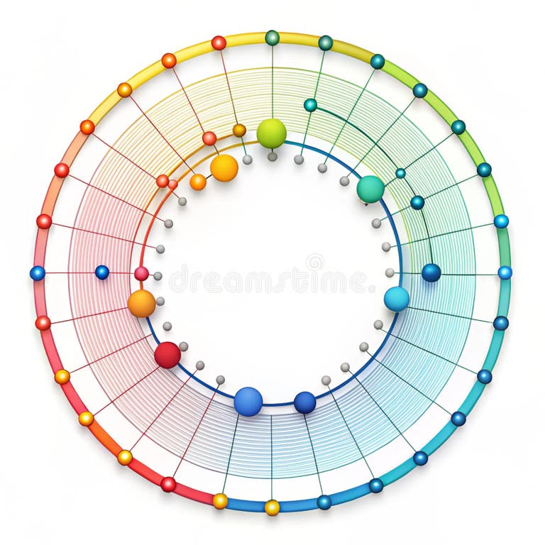 Data Circular Graphics: Visualizing Insights through Data Points Stock ...