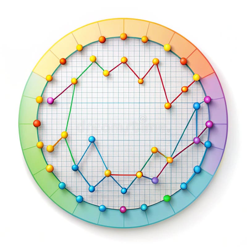 Data Circular Graphics: Visualizing Insights through Data Points Stock ...