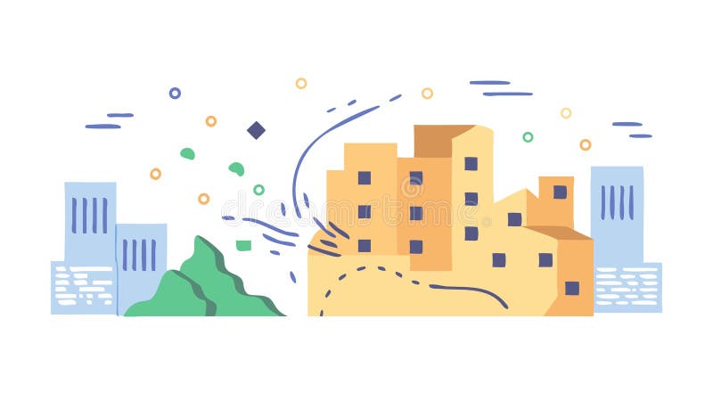 Data City Growth Icon, Urban Development, Digital Expansion, Smart ...