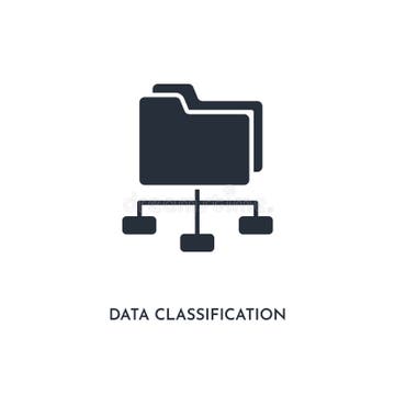 Data Classification Icon. Simple Element Illustration. Isolated Trendy ...