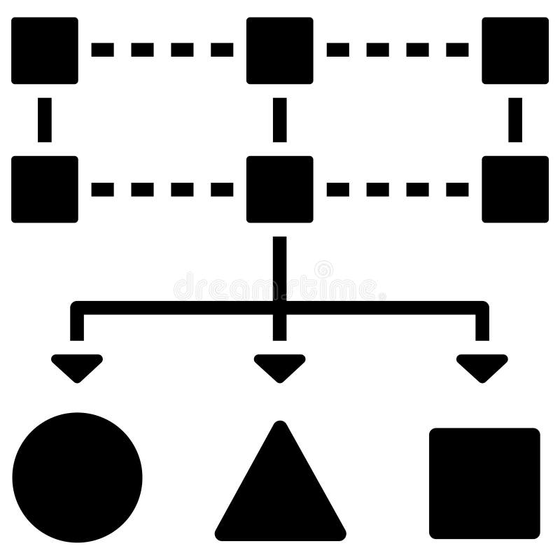 Data Classification Solid Illustration Stock Vector - Illustration of ...