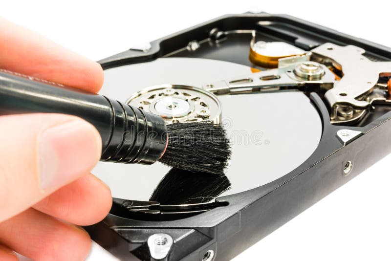 Data cleaning stock image. Image of close, desktop, brush - 42242757