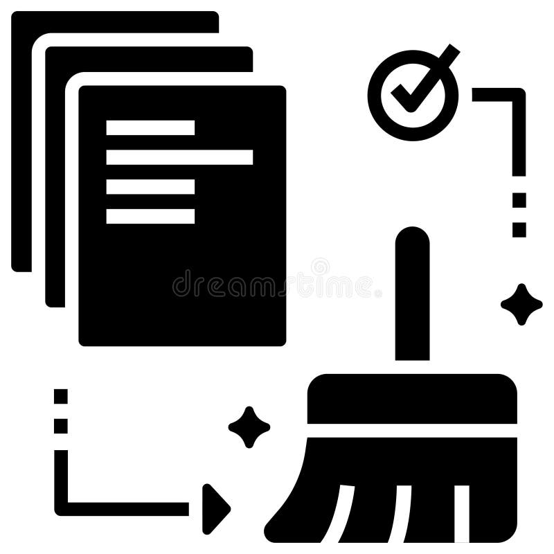 Data Cleaning Banner stock vector. Illustration of internet - 136790232