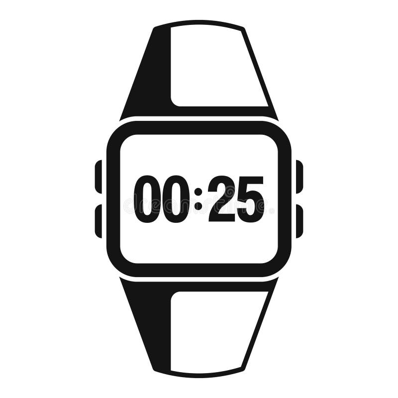 Data Clock Smartwatch Icon Simple Vector. Network Band App Stock ...