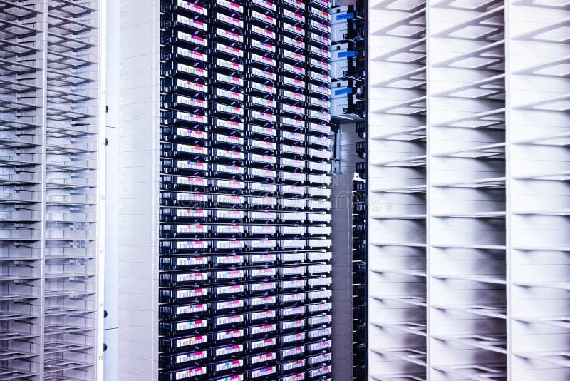 Data Cloud Hardware with Hard Drives Stock Photo - Image of equipment ...