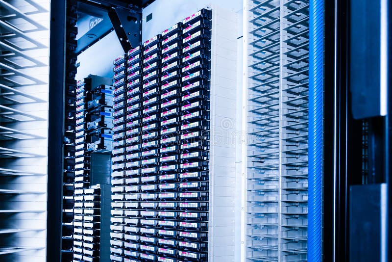 Data Cloud Hardware with Hard Drives Stock Image - Image of cartridge ...