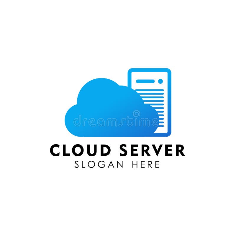 Data Cloud Logo Design Template. Server Cloud Logo Design Stock Vector ...