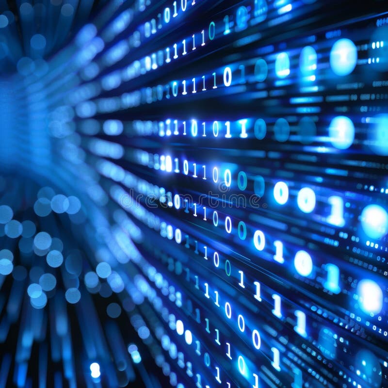 Data Code Binary Background, Digital Binary Data on Computer Screen ... Data Code Binary Background, Digital Binary Data on Computer Screen ...