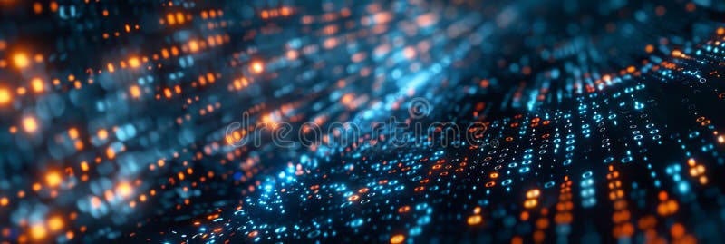Data Code Binary Background Digital Binary Data On Computer Screen Matrix Pattern Cyberspace