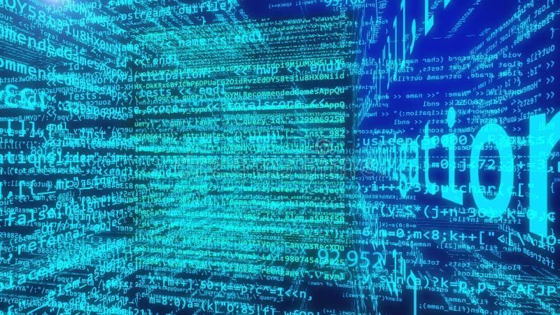 Data Code Digital Technology Stock Illustration - Illustration of ...