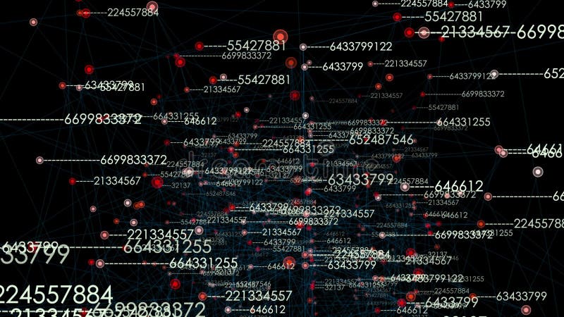 Data Code Numbers Network Information Animation Background Stock ...