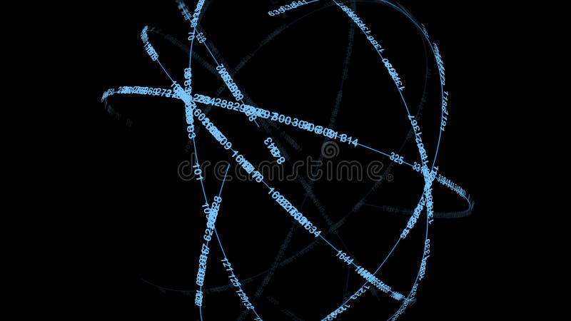 Data Code Numbers Network Information Animation Background Stock ...