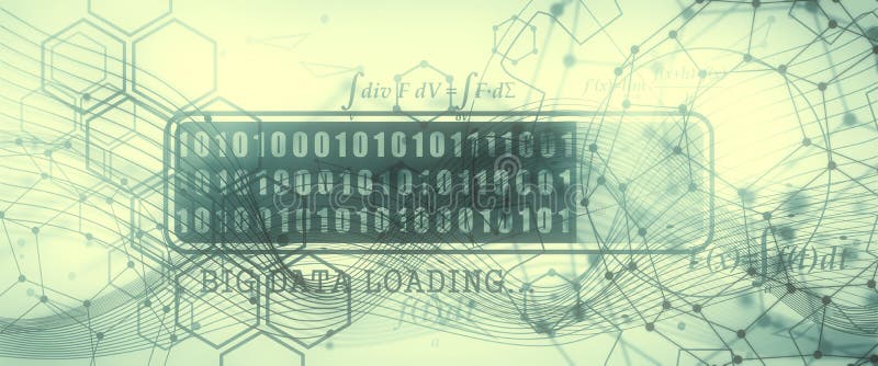 Machine Code Loading. Concept of Internet Technology Stock Illustration ...