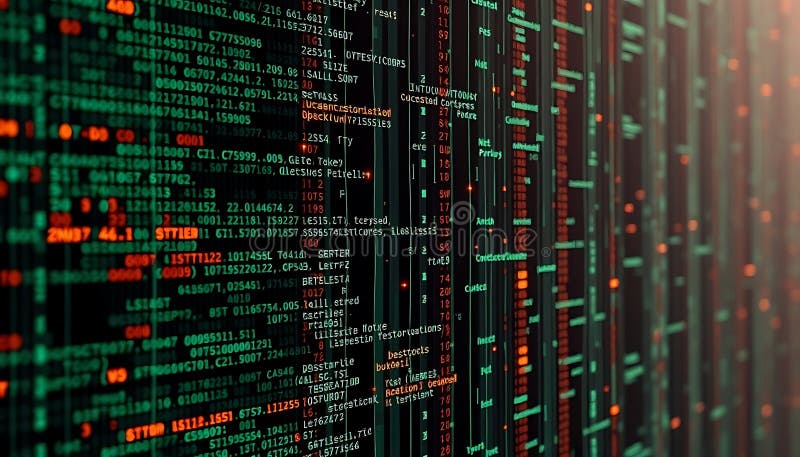 Data Code Screen, Digital Information, Technology, Programming, Tech Interface, Code Generative ...