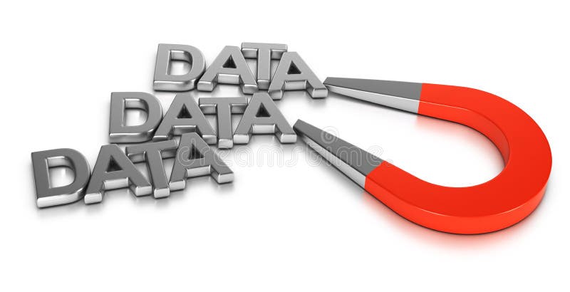 Data Collection Concept stock illustration. Illustration of white ...