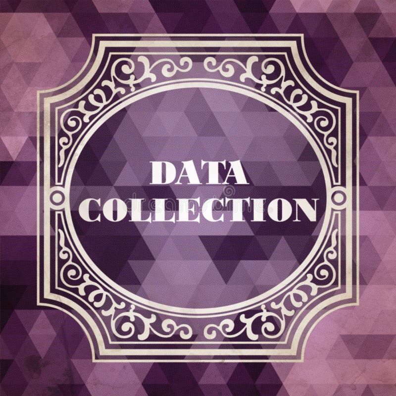 Data Collection Concept. Vintage Design Stock Image - Image of backup ...