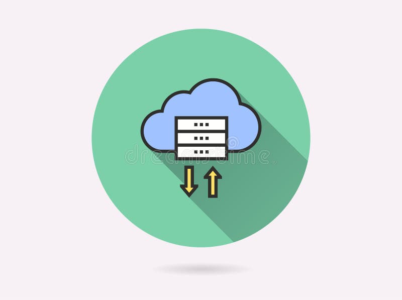 Data Collection Icon on White Background. Vector Illustration. Stock ...