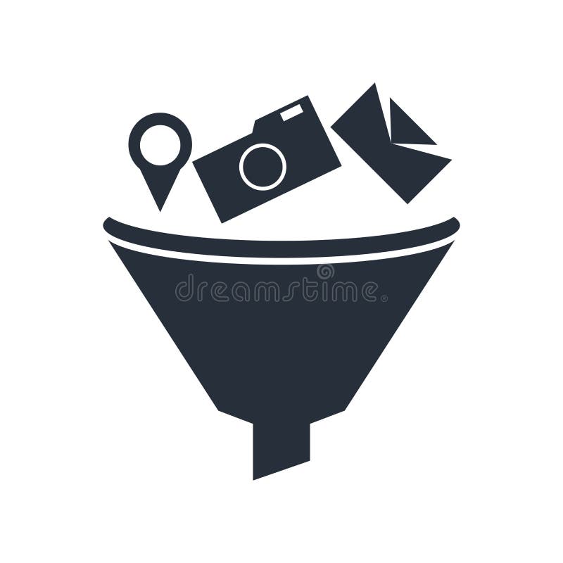 Data Collection Icon Vector Sign And Symbol Isolated On White ...