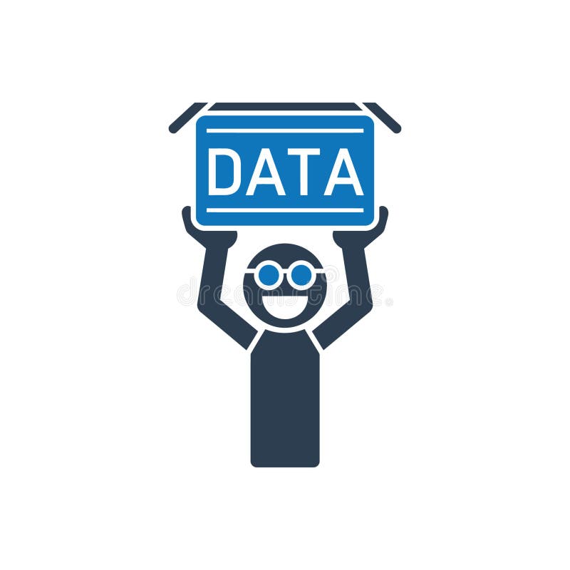 Data collection icon stock illustration. Illustration of icon - 373775792