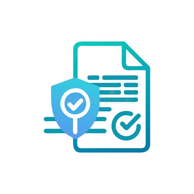 Data Compliance Management Icon Stock Illustration - Illustration of ...