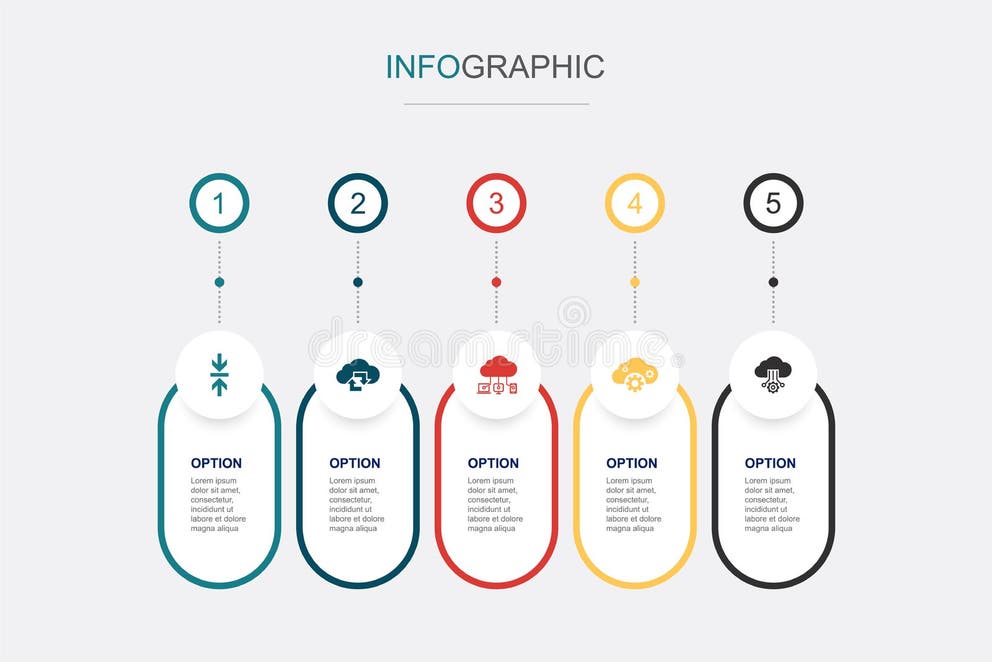 Data Compression, Cloud Sync, Cloud Stock Vector - Illustration of ...