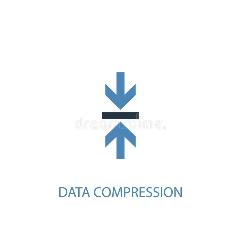 Data Compression Concept 2 Colored Icon Stock Vector - Illustration of ...