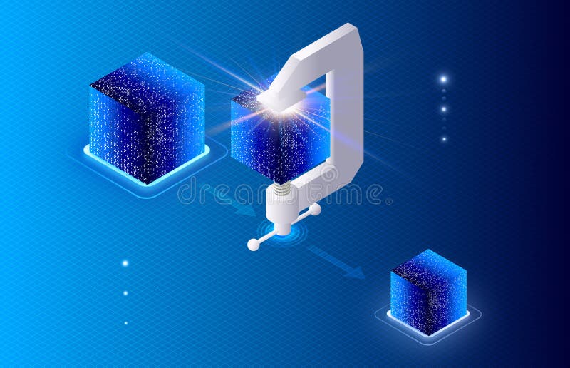 Data Compression Symbol Icon, Black Vector Sign with Editable Strokes ...