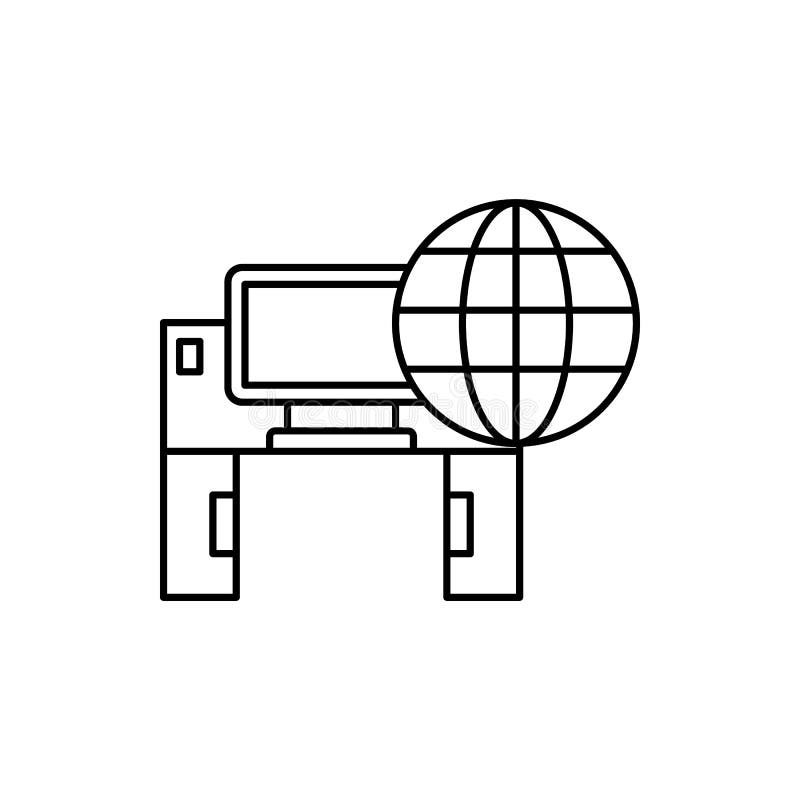 Data, Computer, Technology, World Icon. Simple Line, Outline Vector of ...