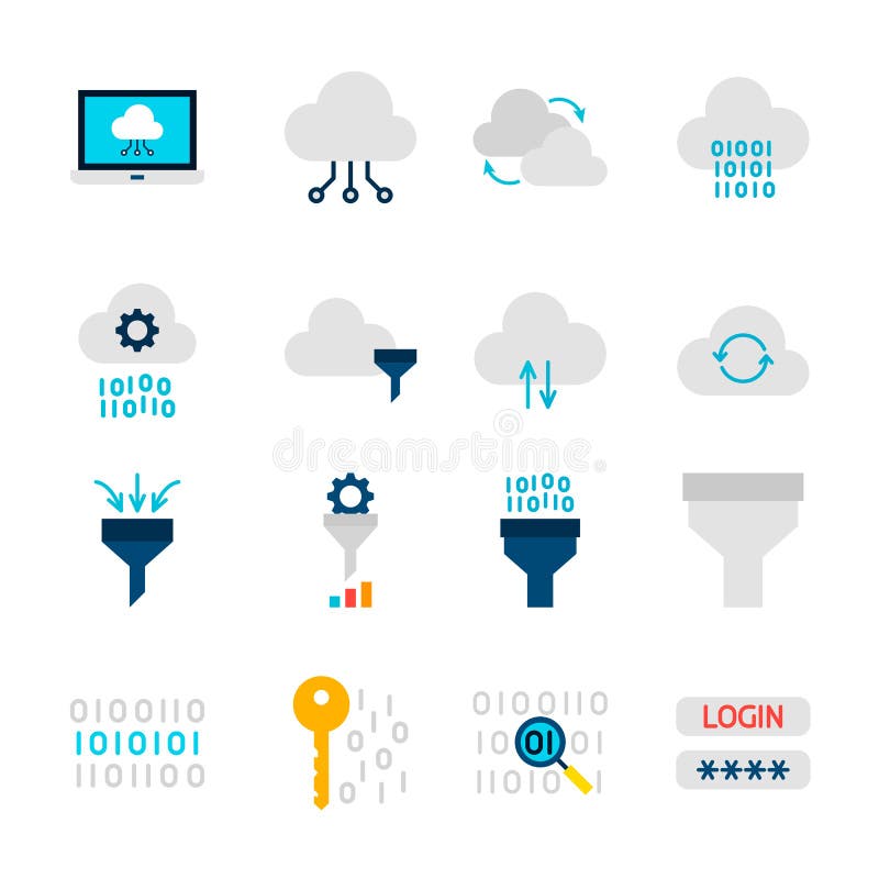 Data Computing Objects stock vector. Illustration of network - 162591907