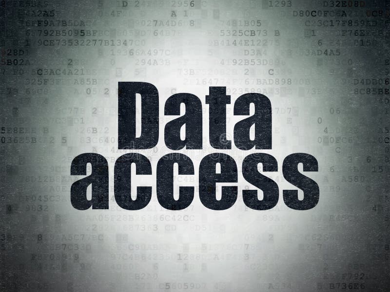 Data Concept: Data Access on Digital Data Paper Background Stock ...