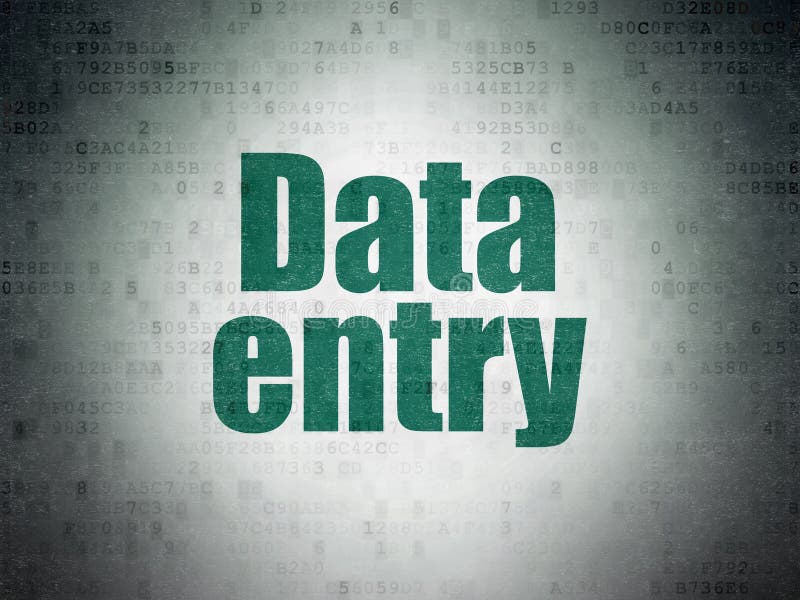 Data Concept: Data Entry on Digital Data Paper Background Stock ...