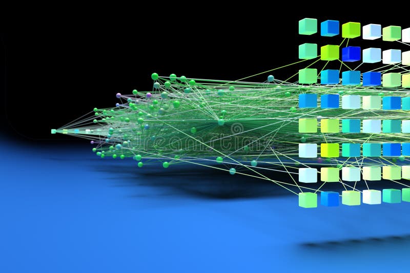 Data Concept, Internet Connection Network High Digital Technology. 3D ...