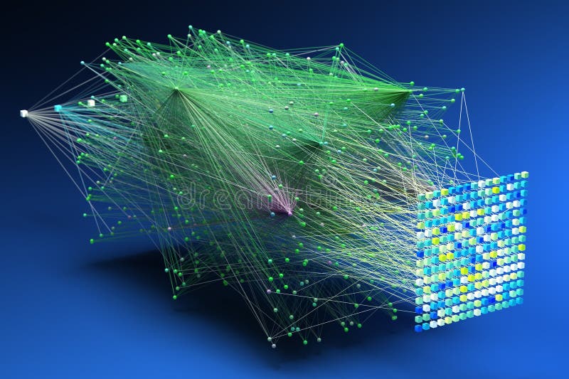 Data Concept, Internet Connection Network High Digital Technology. 3D ...