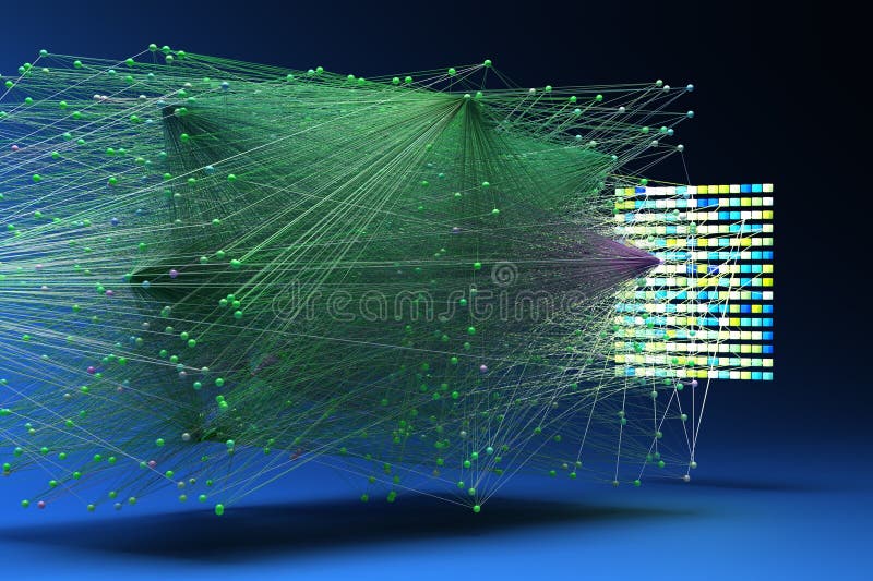 Data Concept, Internet Connection Network High Digital Technology. 3D ...
