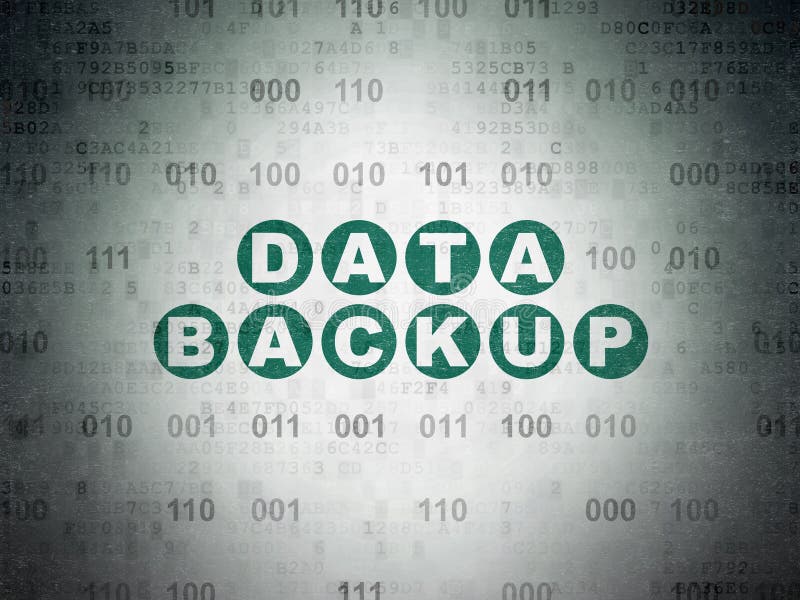 Data Concept: Data Backup on Digital Data Paper Background Stock ...