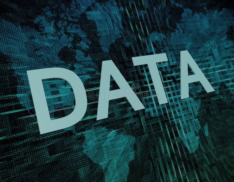 Data Concept stock illustration. Illustration of cloud - 44238519