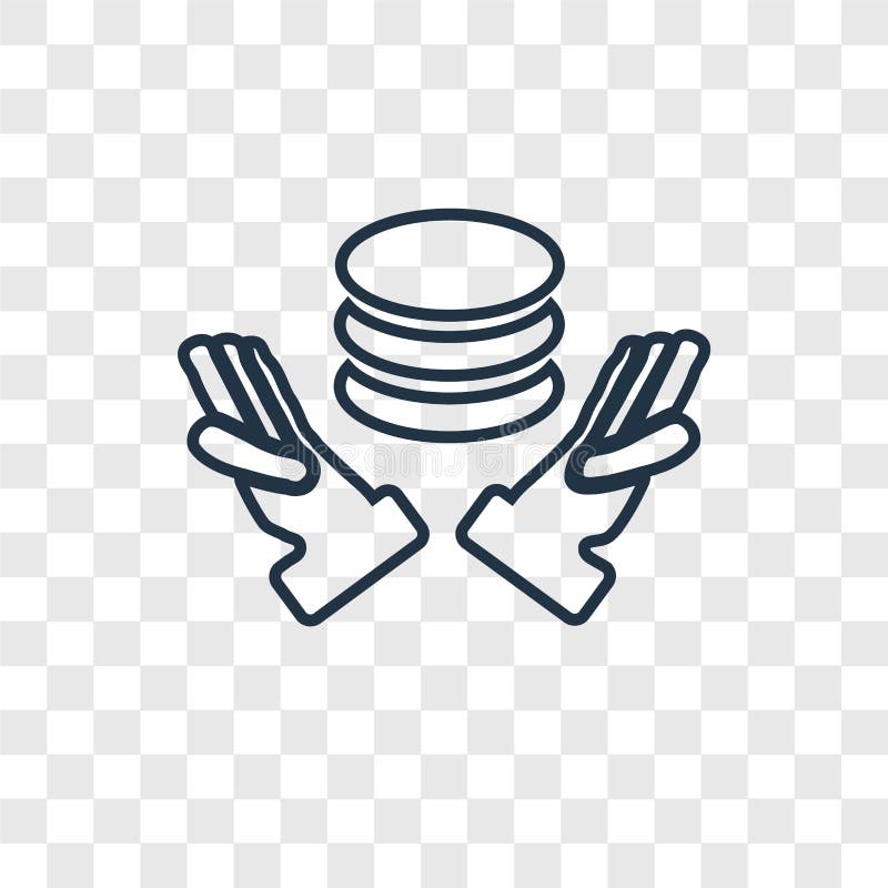 Data Concept Vector Linear Icon Isolated on Transparent Background ...