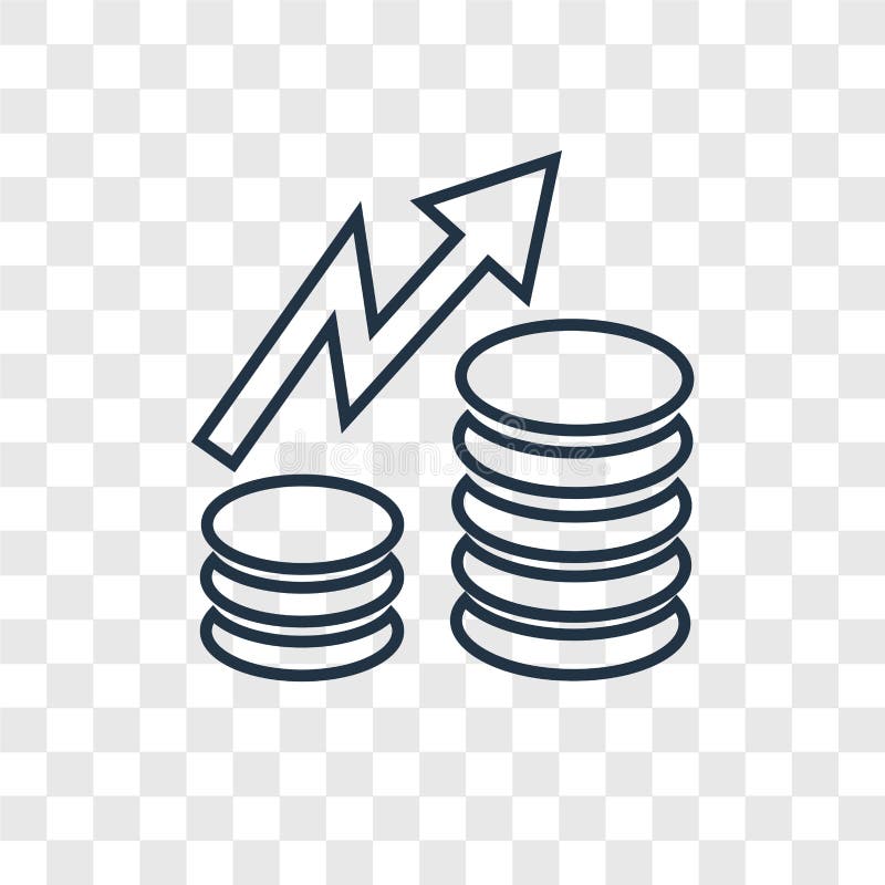 Data Concept Vector Linear Icon Isolated on Transparent Background ...