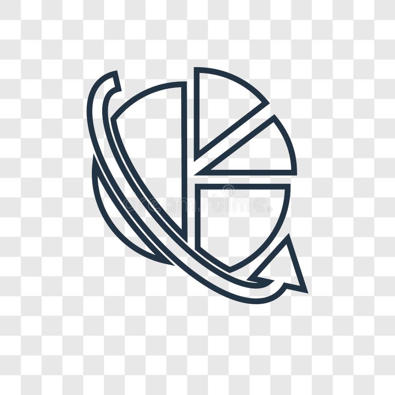 Data Concept Vector Linear Icon Isolated on Transparent Background ...