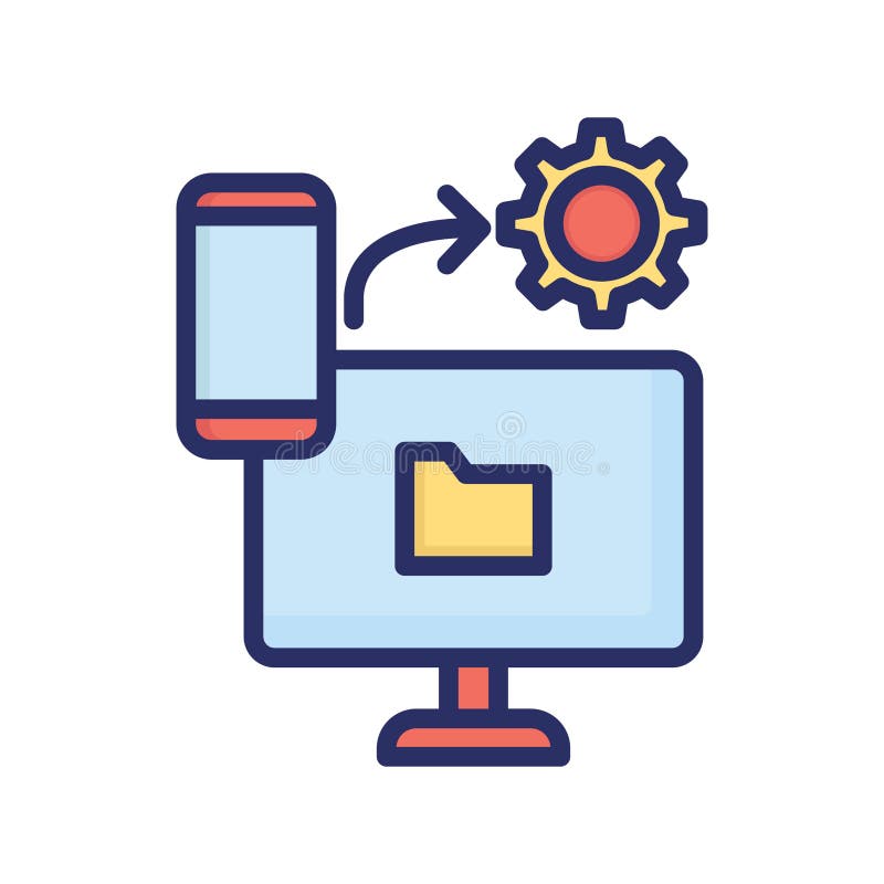 Data Configuration Isolated Vector Icon Which Can Easily Modify Or Edit