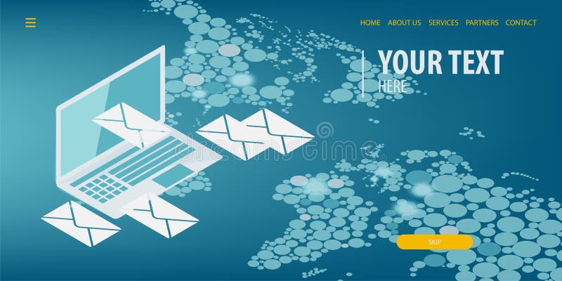 Data Connection Isometric Technology Stock Vector - Illustration of ...