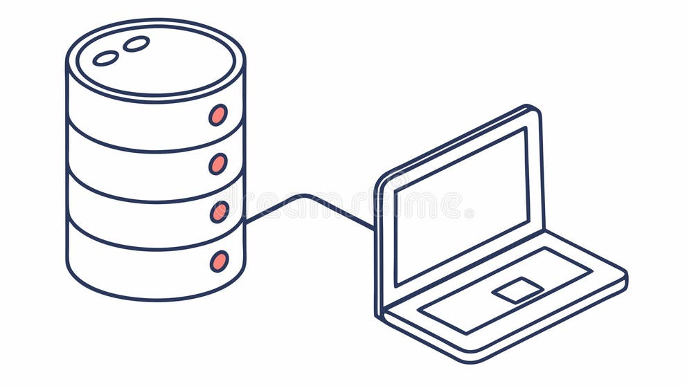 Data Connectivity, Server, Laptop, Digital Information. Vector Design Generative AI Stock Vector ...