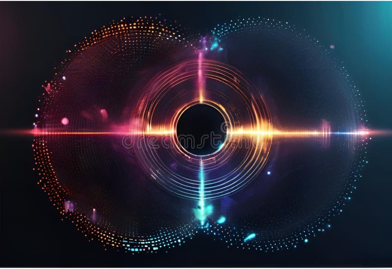 Data Cosmos: Futuristic Particle Circularity Stock Illustration ... Data Cosmos: Futuristic Particle Circularity Stock Illustration ...
