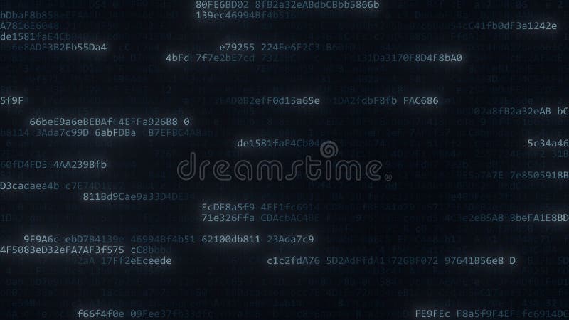 Data Counter Streams. Computer Code Symbols on the Screen Stock Video ...
