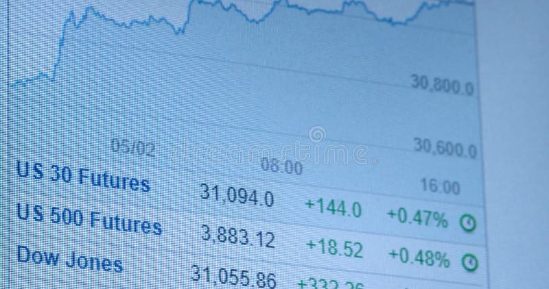 Light Blue Chart Shows Changing of Gold Price in App Macro Stock Video ...